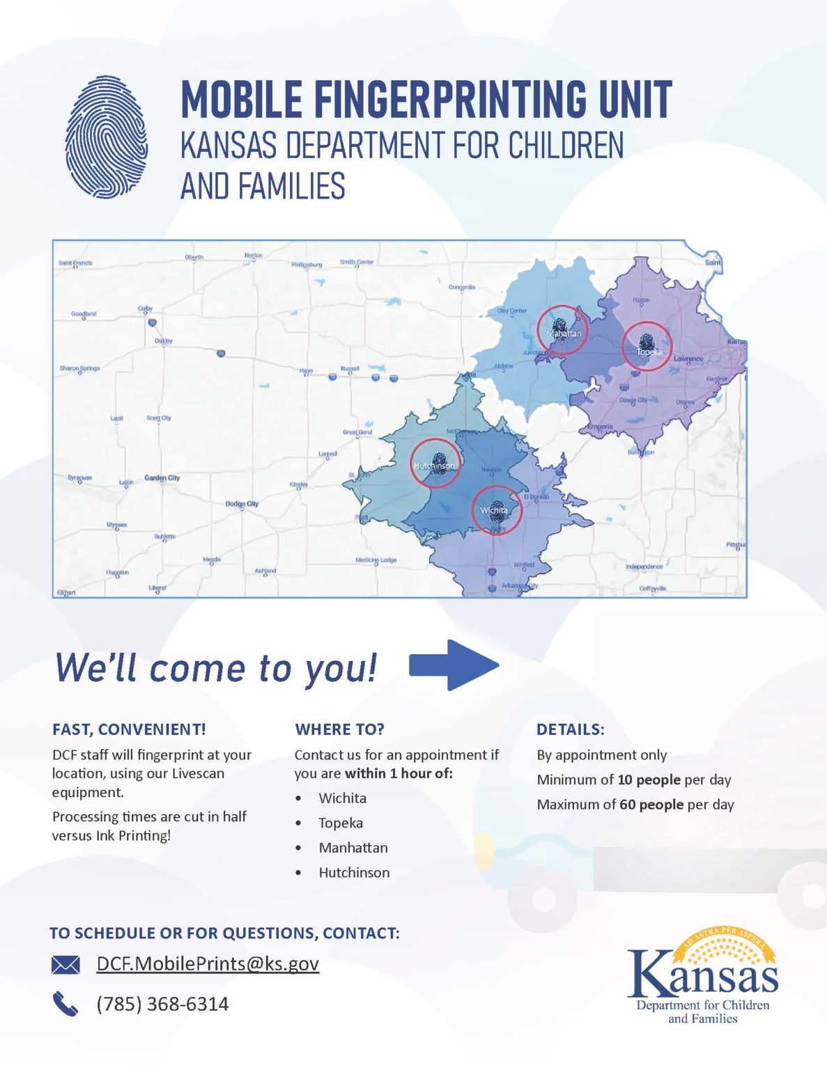 New Fingerprinting Options for Child Care Providers - Child Care in Kansas